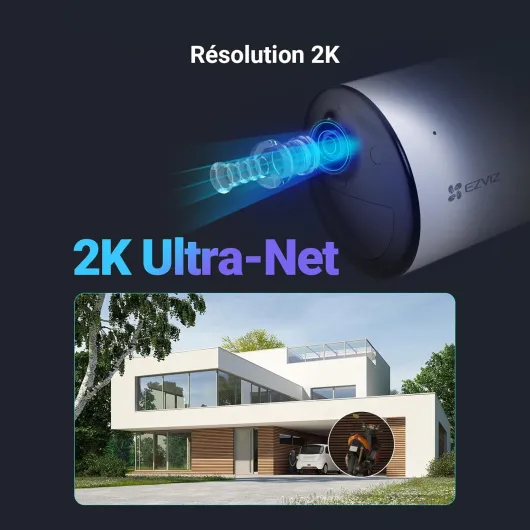 Test EZVIZ CB3 2K : Une caméra WiFi extérieure robuste pour